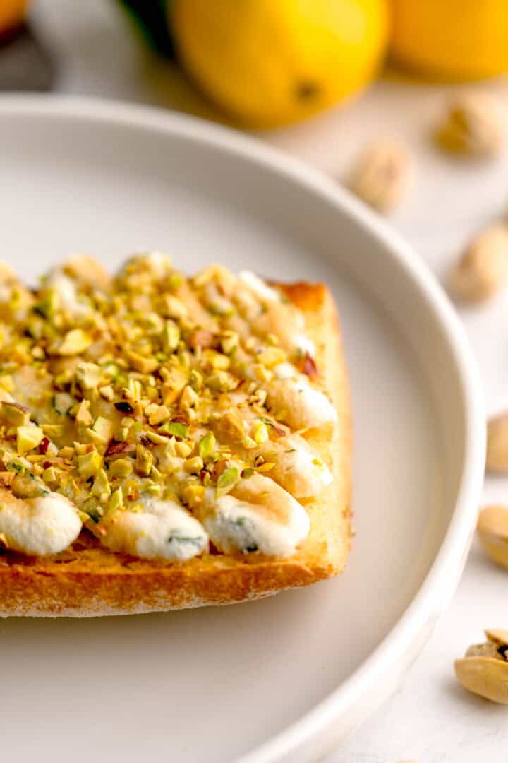 Basil-Lemon Ricotta Toast (Quick & Easy!) - A Fabulous Bite
